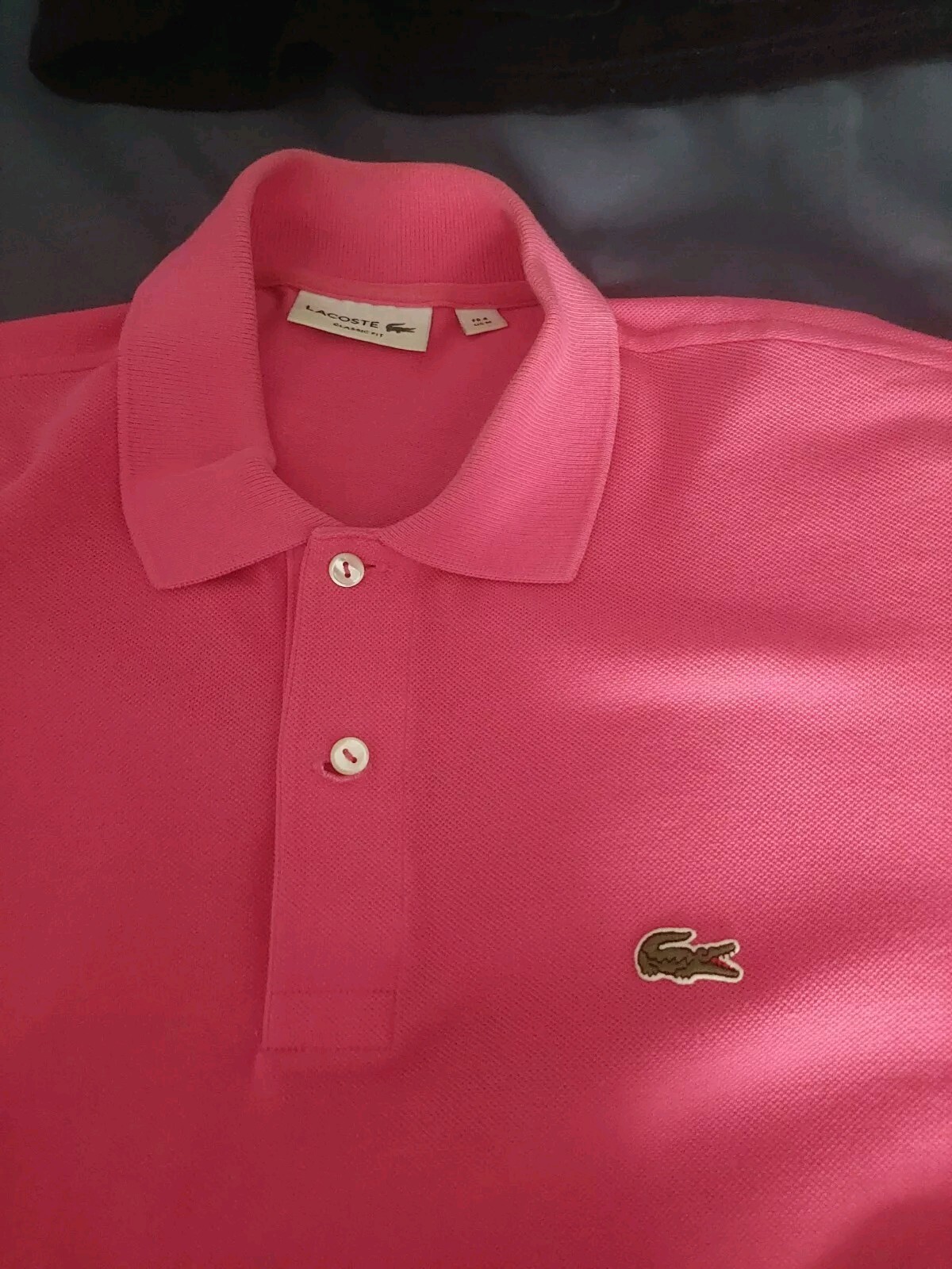 mens pink lacoste polo shirt size 4 | eBay