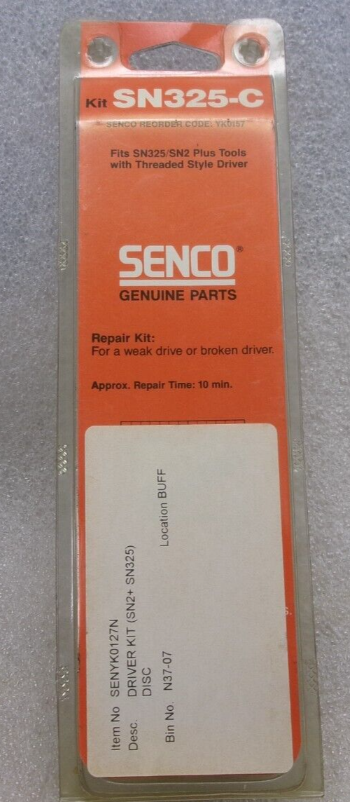 SENCO YK0157 "C" Repair Kit for SN2 SN325 SN325 for drive system NOS ...