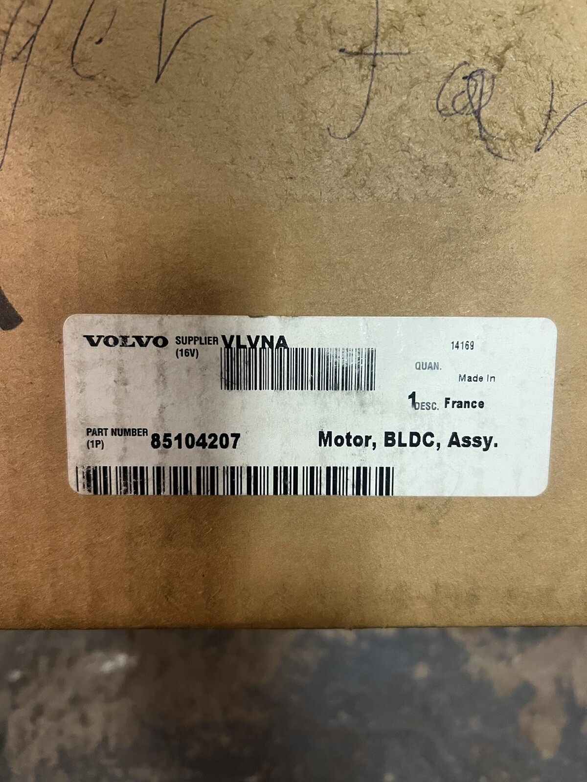 Genuine Volvo 85104207 Replacement Bunk HVAC 12v Blower Motor Assembly ...