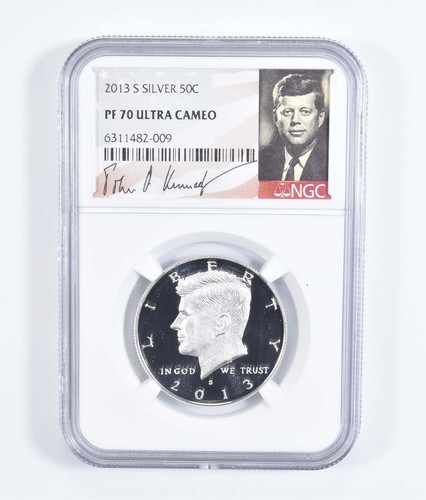 2013-S SILVER Kennedy Half Dollar PF70 UCam - NGC Special Label *6667 ...