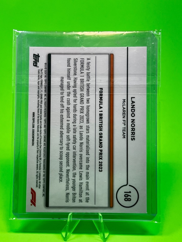 2024 Topps Chrome Formula 1 - Grand Prix Driver of the Day Lando Norris ...