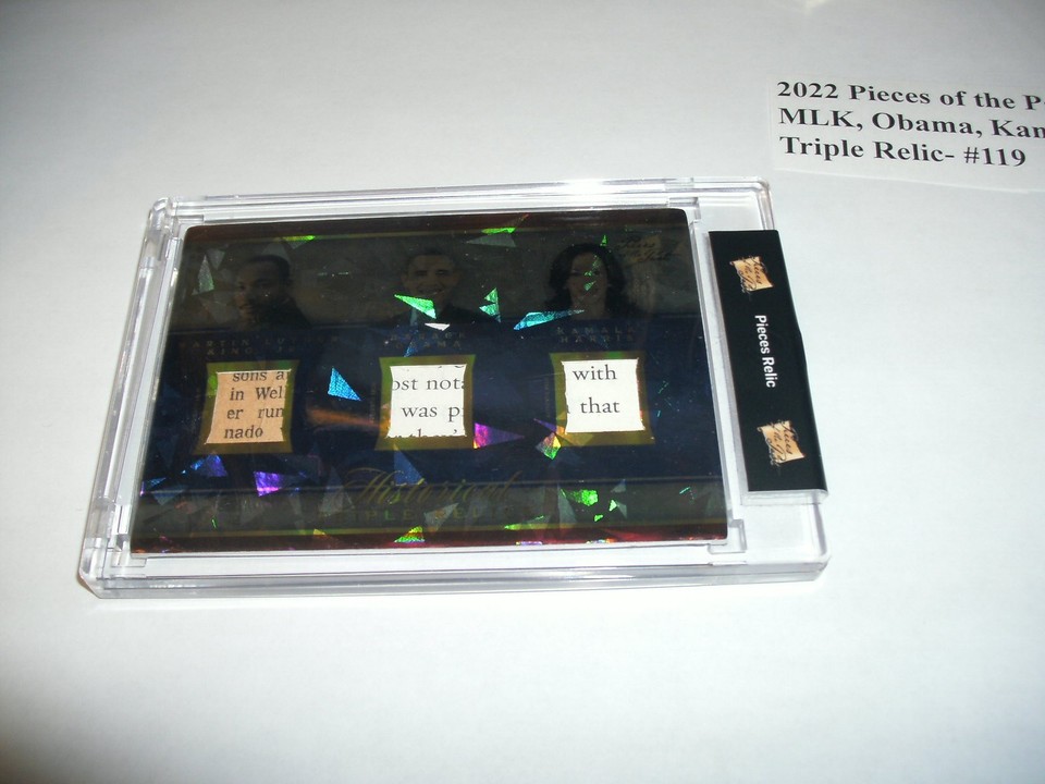 HARRIS, OBAMA DR. KING 2022 PIECES OF THE PAST CRACKED ICE RELICS #119 ...