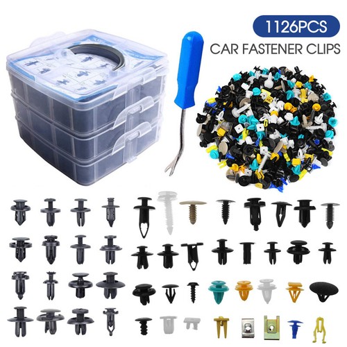 1126PCS Car Body Trim Clips Retainer Bumper Auto Panel Push Plastic ...