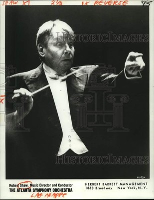 1981 Press Photo Robert Shaw, Conductor Atlanta Symphony Orchestra ...