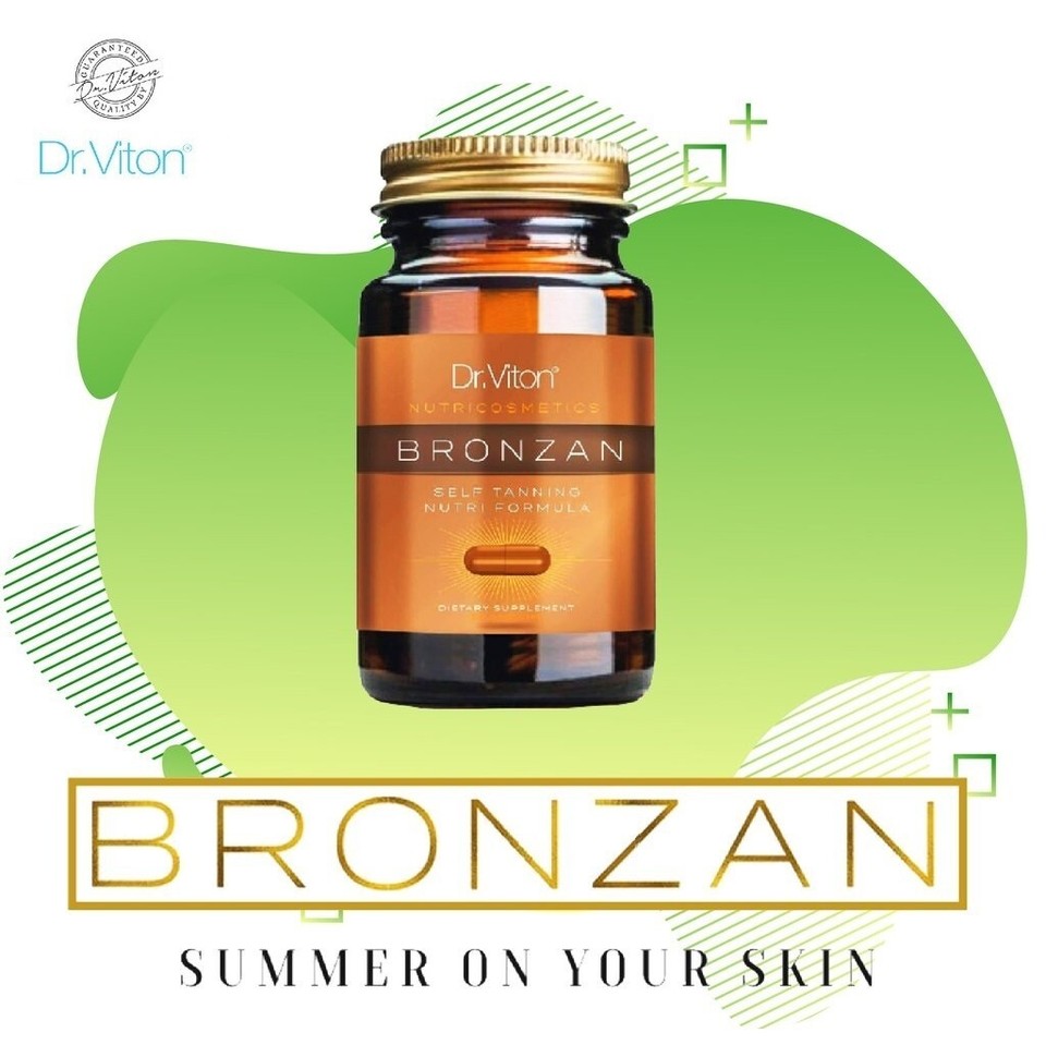 DR.VITON BRONZAN sunless-tanning capsules | golden-bronze tan & sun ...