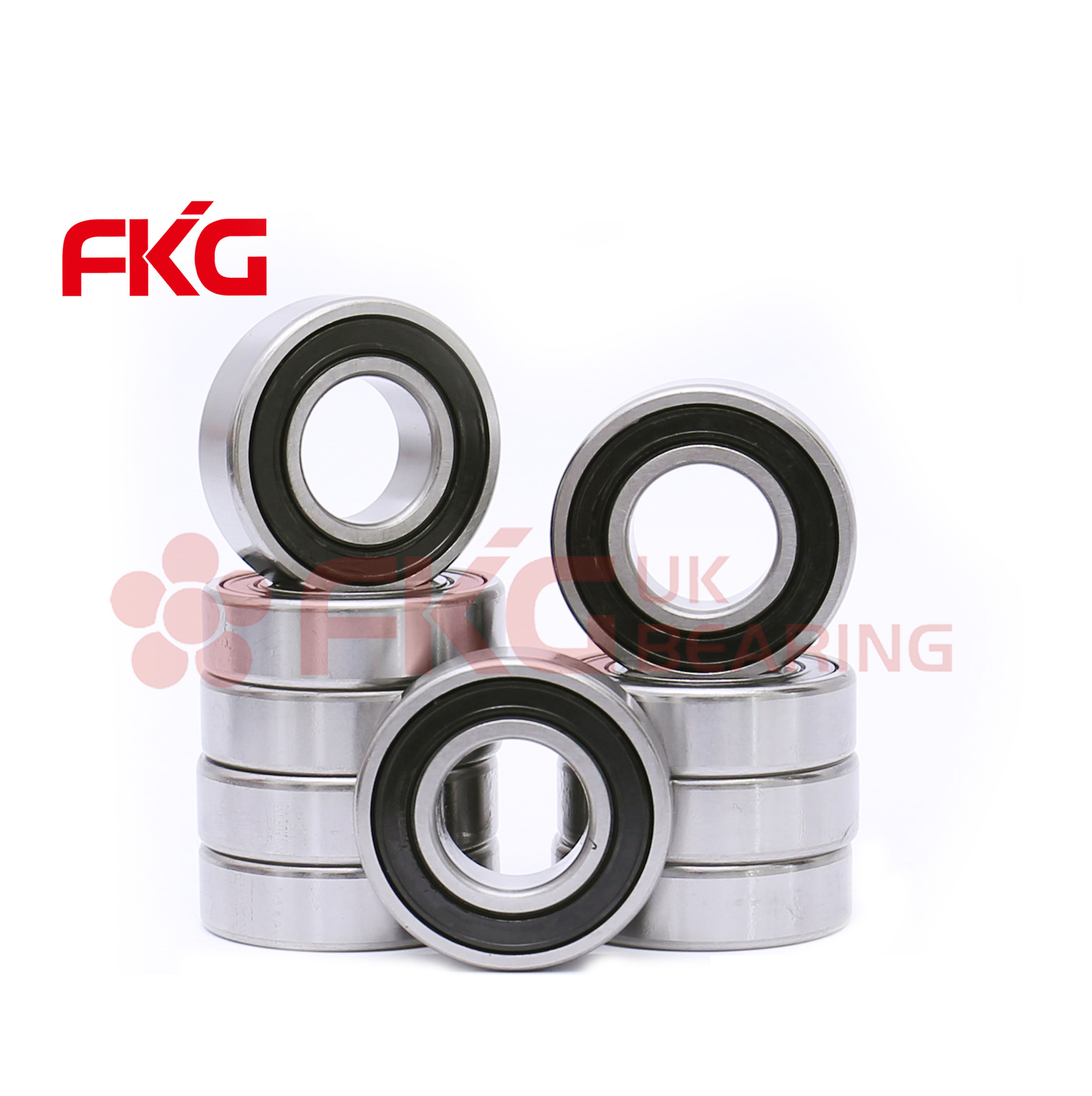 10PC High Quality FKG Bearing Steel Deep Groove Ball Bearing 6004-2RS ...
