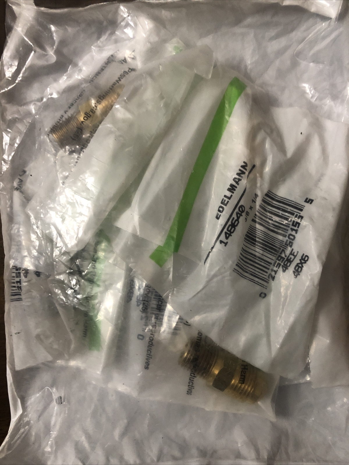 (5) EDELMANN 148640 , SAE 45 DEGREE TO NPT ADAPTER FITTING , FREE ...