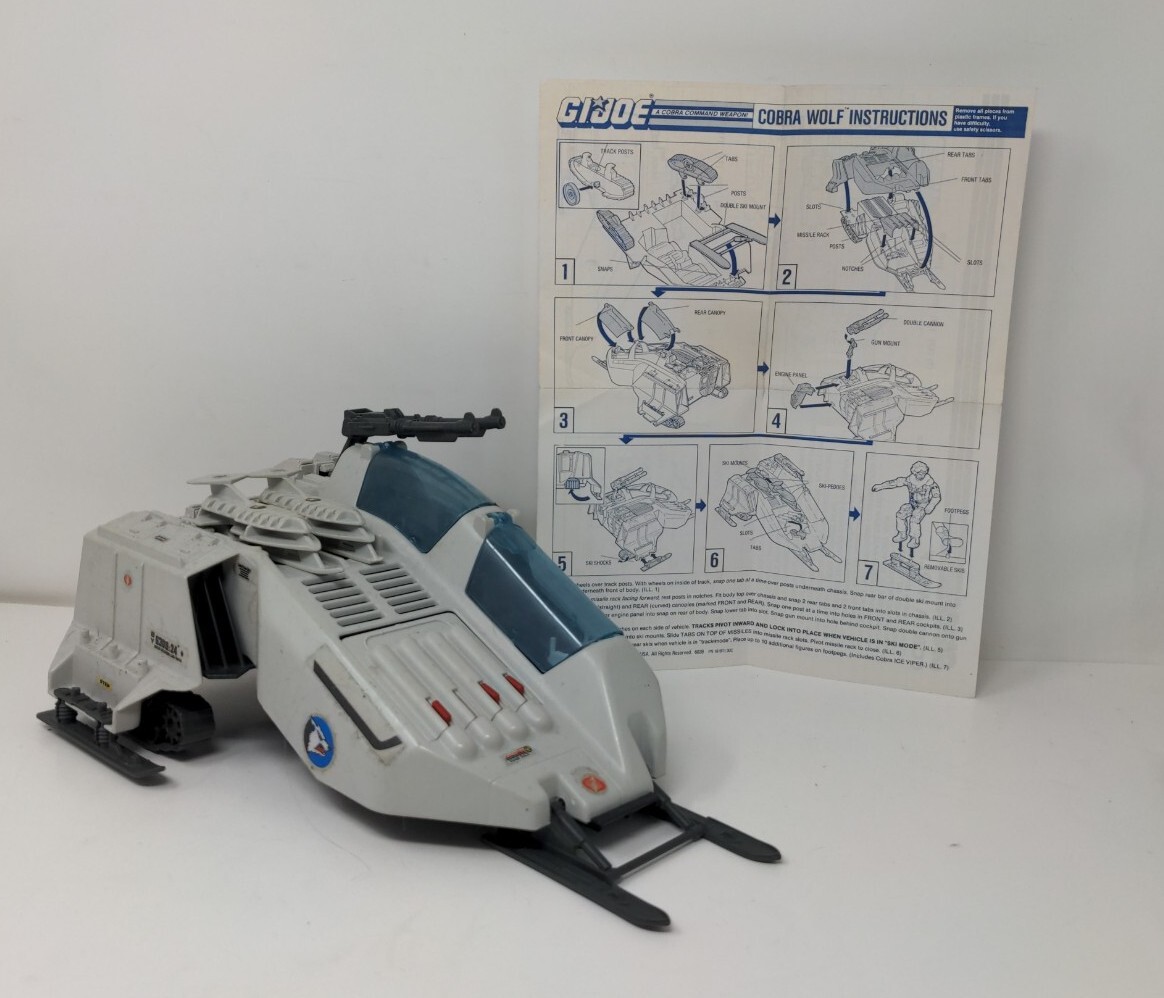 Vintage GI JOE VEHICLE 1987 Cobra Wolf Hasbro | eBay