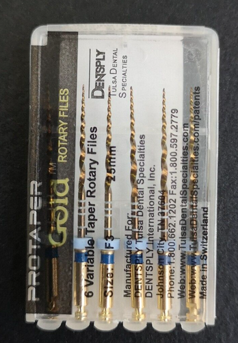 Dentsply Rotary ProTaper Gold Files F3 25mm | eBay