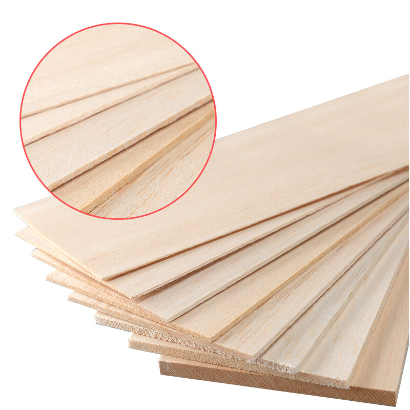 Wood Sheet Balsa Panel Thin Board 0.75mm-8mm Thick Craft Model Toy ...