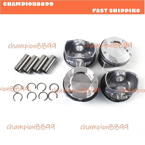 4PCS Piston Kit 11257594453 / CR 10:1 For BMW X1 X5 X6 Z4 N20B20A 2.0T ...