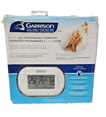 GARRISON PROGRAMABLE THERMOSTAT 5+1+1 Day Smart for wall Heating ...