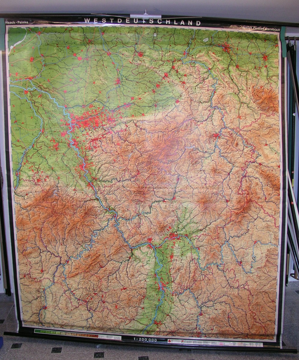 Map Of West Germany 1970s