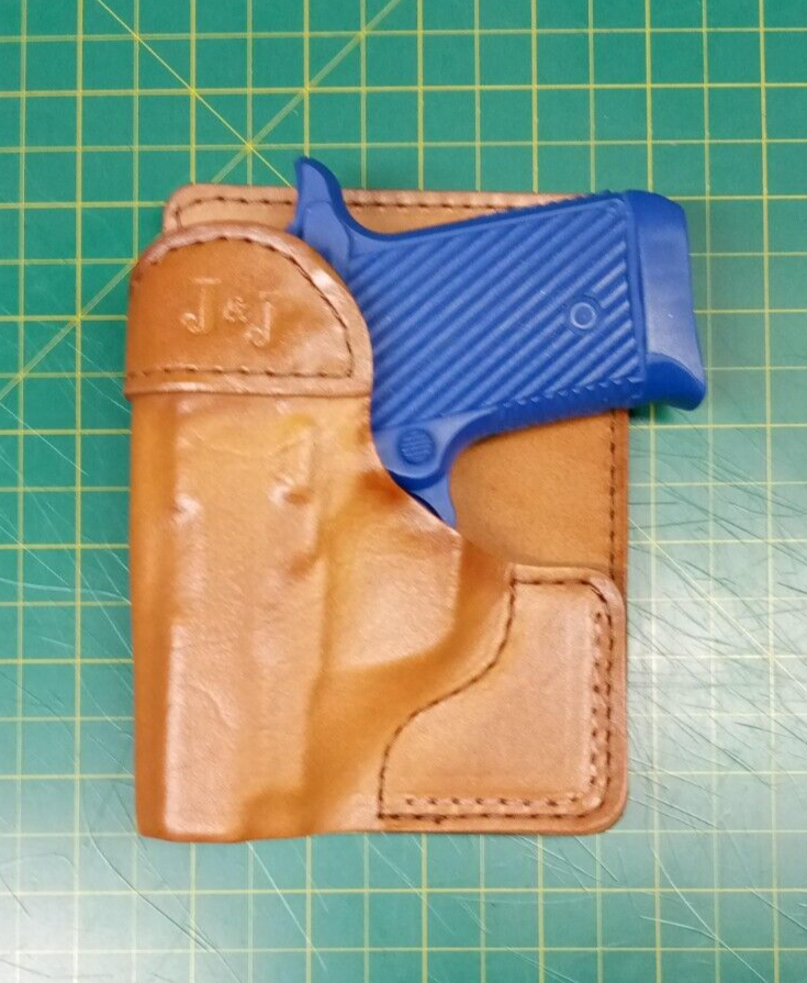 J&J SPRINGFIELD 911 .380 RIGHT BROWN WALLET REAR / CARGO POCKET LEATHER ...