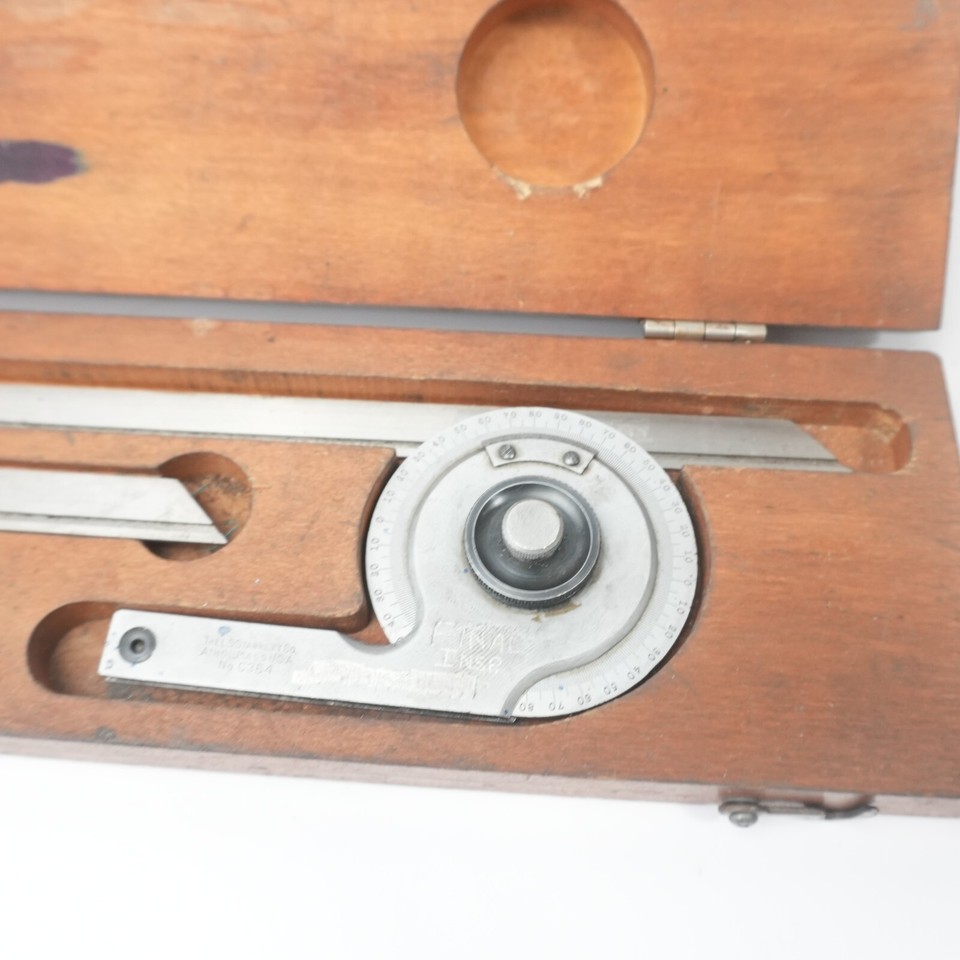 Starrett C364 7" & 12" 0 to 90 Thru 360° Universal Vernier Bevel ...