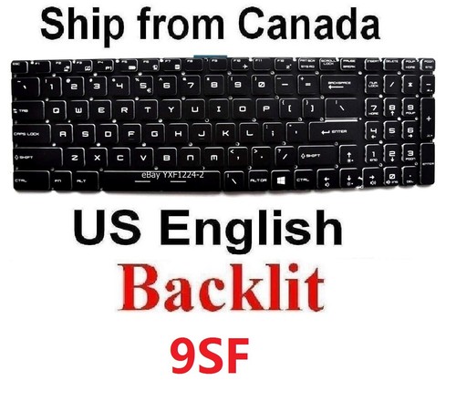 Keyboard for MSI GS75 Stealth 9SF 10SE MS-17G1 MS-17G3 - US English ...