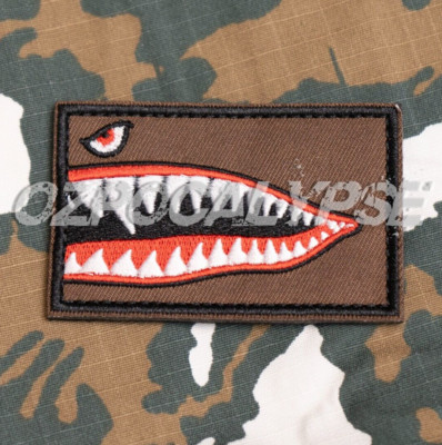 Warhawk Tactical Patch - Flying Tiger Shark Teeth WW2 Kittyhawk Warthog ...