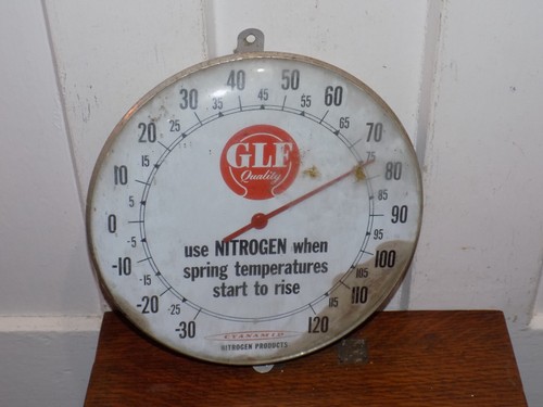Vintage GLF Quality Nitrogen Bowed Glass Thermometer | eBay