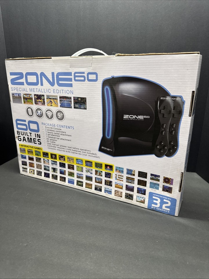 Zone 60 Special Metallic Edition Black 32 Bit Graphic 60 Game System ...