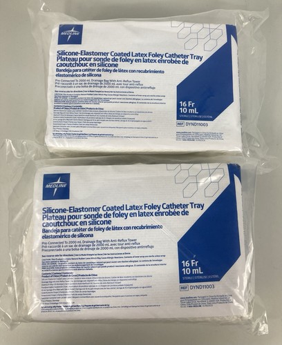 Medline Foley Catheter Tray 16Fr - 10mL DYND11003 Sterile Sealed Dated ...