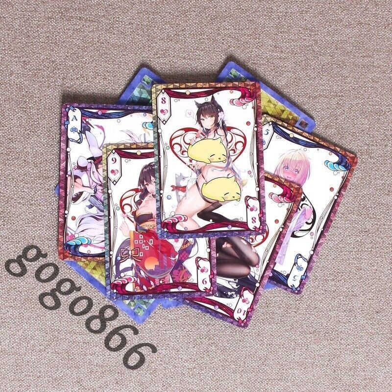 Anime Azur Lane New Playing Game Cards Poker Collection Update Card 54 ...