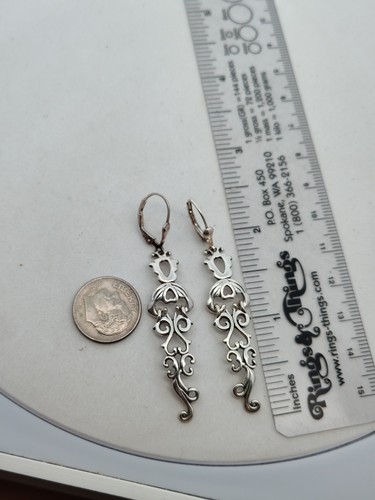 Sterling Silver Carolyn Pollack Southwestern Scroll Design Dangle Earrings | eBay