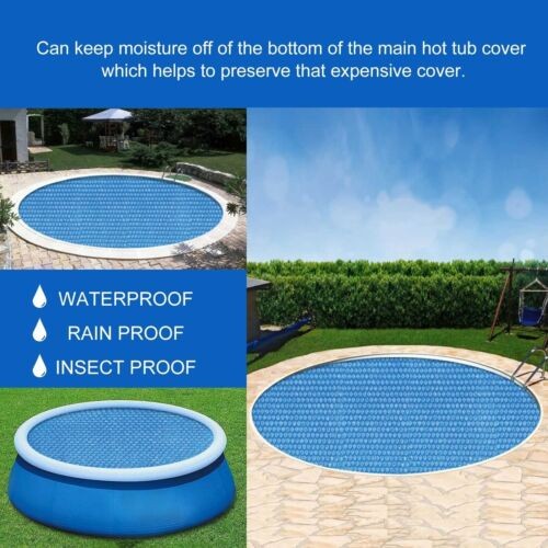 Swimming Pool Cover for Outdoor Garden Frame Pools Tarpaulin PE bubble ...