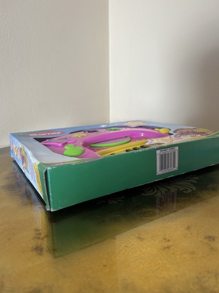 2000 Vintage Barney Dinosaur Song Magic Keyboard Musical Toy Piano ...