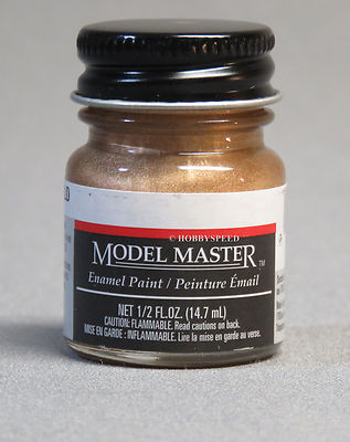TESTORS PAINT MODEL MASTER GOLD ENAMEL 1/2oz 14.7ml leaf car kit ...