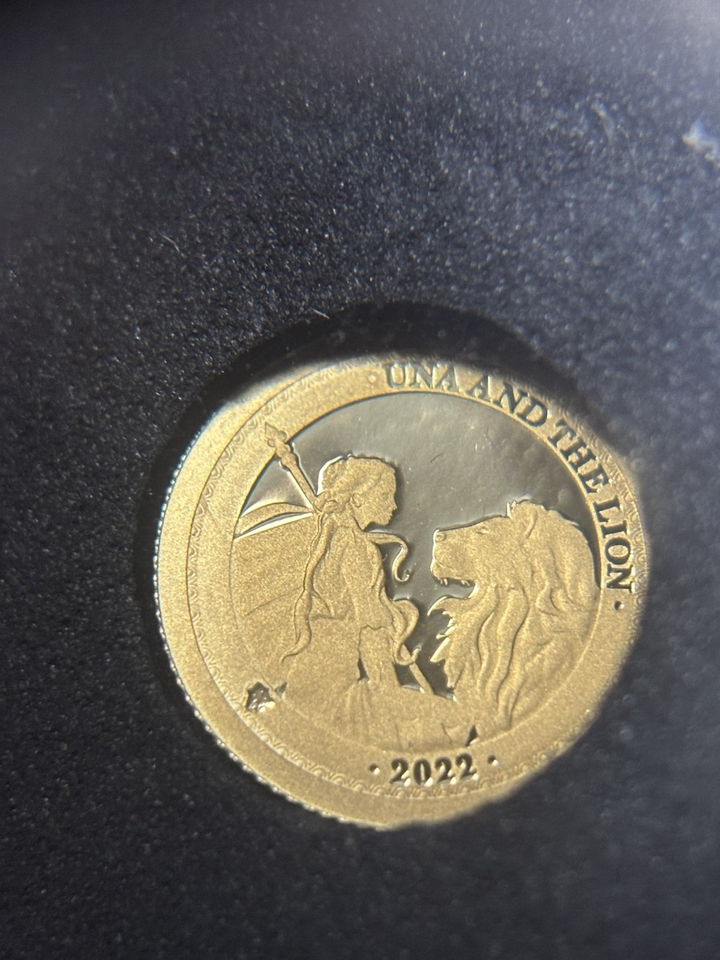 2022 St. Helena East India Company Una & The Lion 1/2g .999 Fine Gold ...