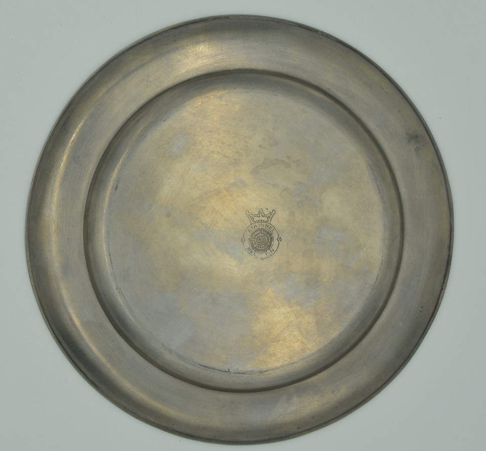 Etainbel Large Round Tin Plate 19th Century 8-½” Across 14 oz C-9 | eBay