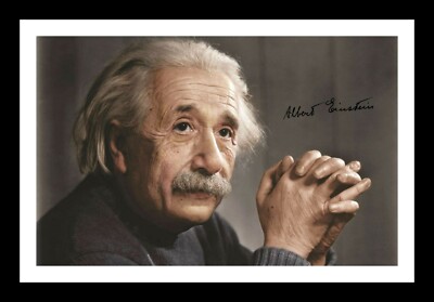 ALBERT EINSTEIN AUTOGRAPHED SIGNED & FRAMED PHOTO | eBay UK