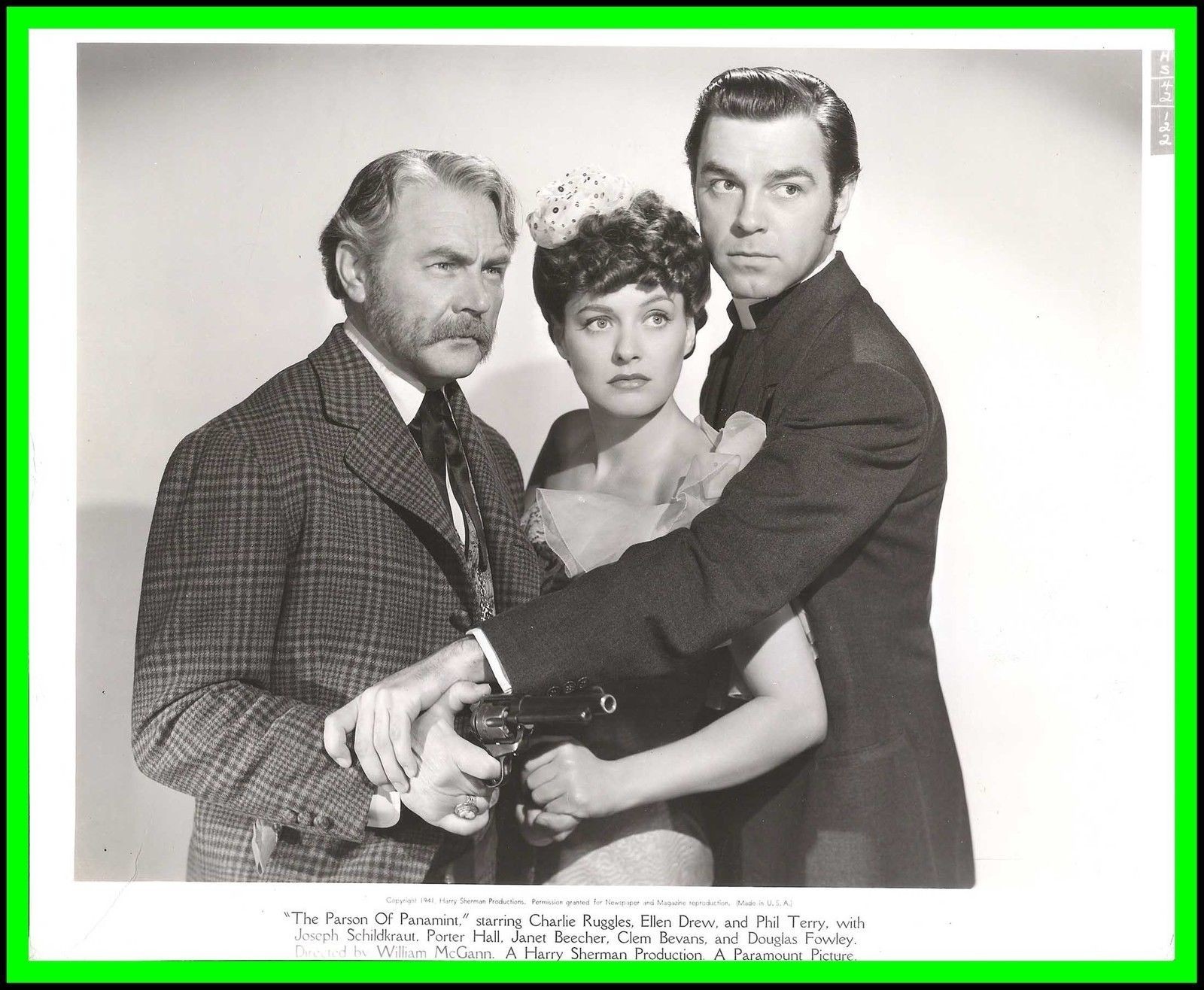 ELLEN DREW, CHARLES RUGGLES & PHILLIP TERRY in "The Parson of Panamint ...