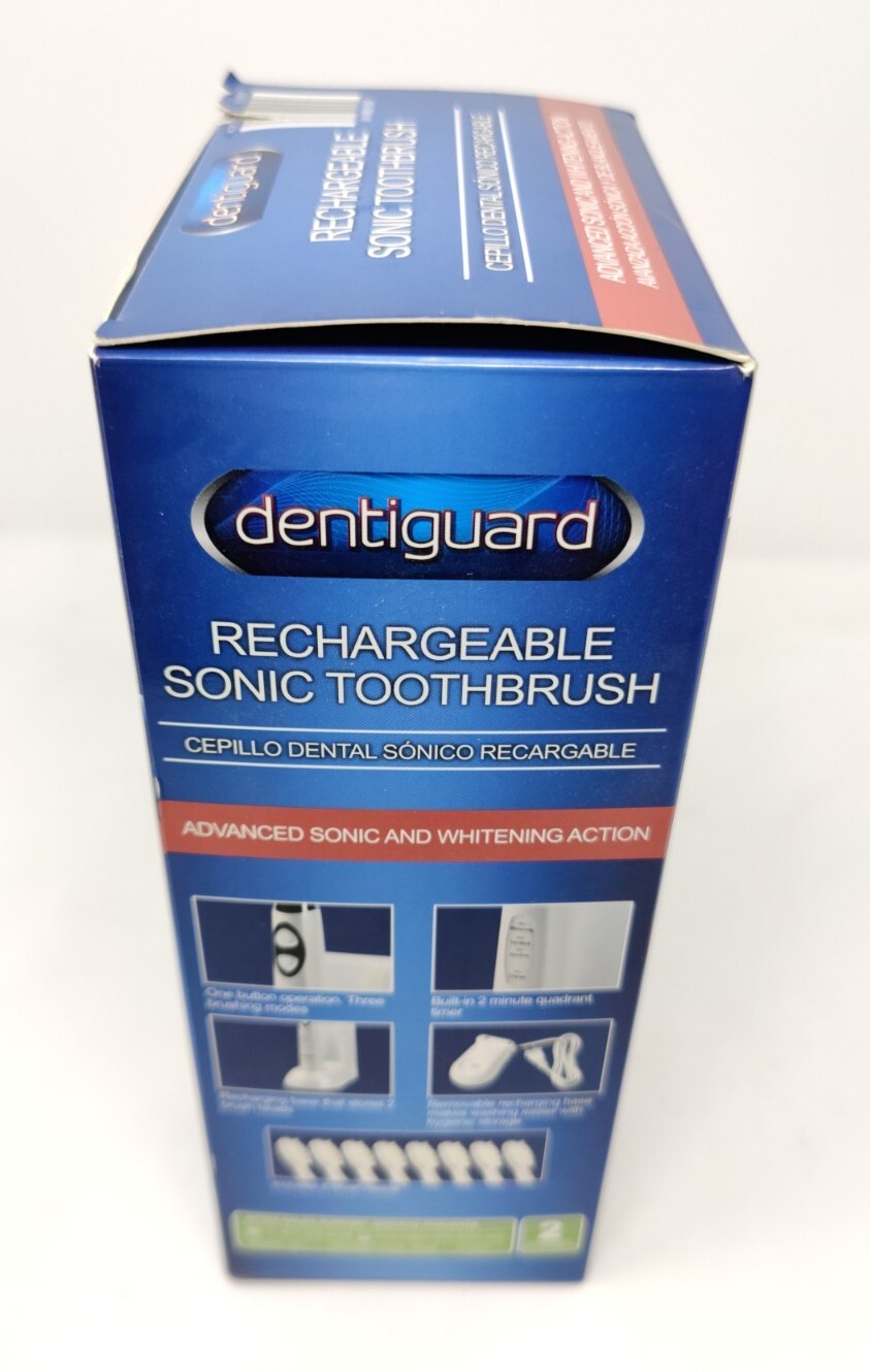 NEW Rechargeable Dentiguard SONIC TOOTHBRUSH 8 Brush Heads 3 modes | eBay