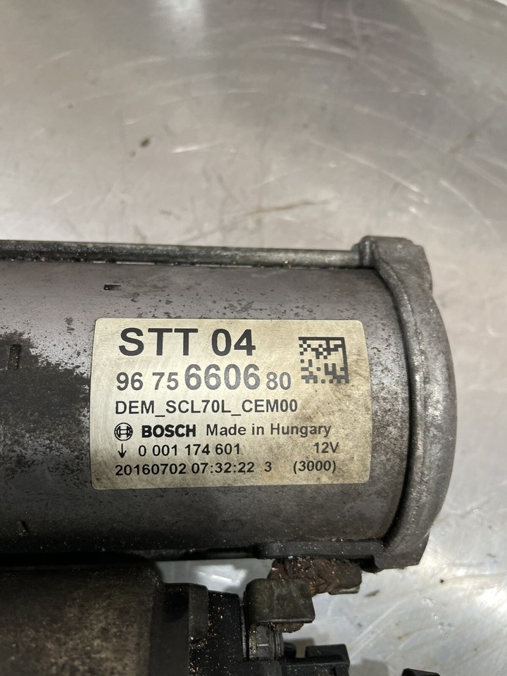 Citroen DS4 1.6 Blue HDI Manual Stater Motor / 9675660680 / Start ...