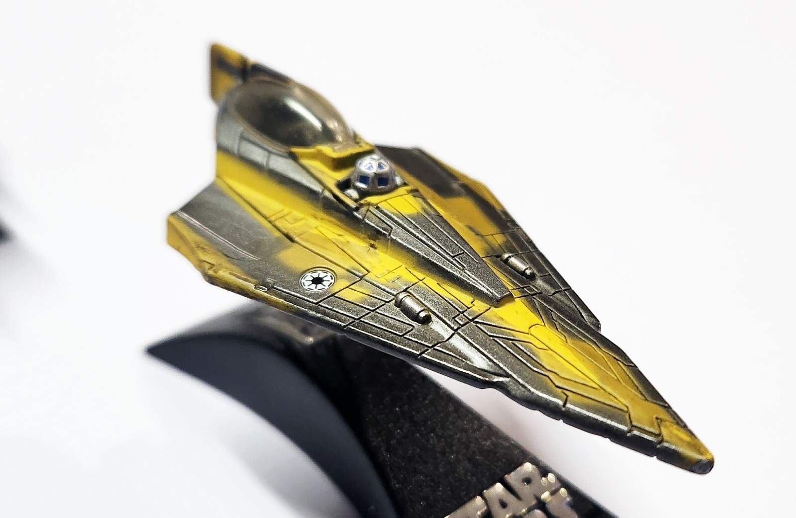 Hasbro Star Wars Titanium Anakin's Jedi Starfighter 2008 *RARE* 2nd Gen ...