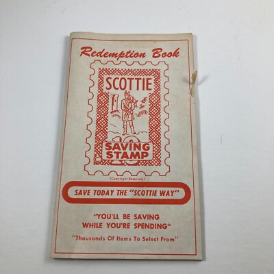 Scottie Saving Stamp Redemption Book Save Today the Scottie Way | eBay