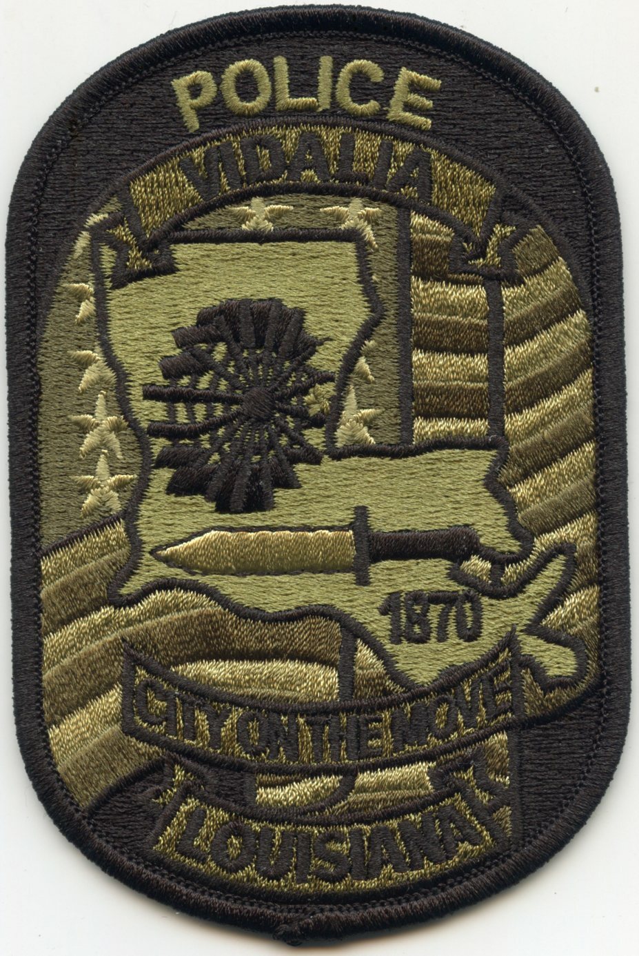 VIDALIA LOUISIANA City on The Move SUBDUED POLICE PATCH | eBay