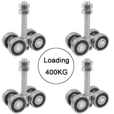 4PCS Heavy Sliding Door Rollers Industrial Hanging Track Wheel Pulley ...