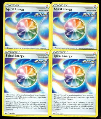 Pokemon SPIRAL ENERGY 159/198 Chilling Reign - - MINT 4X | eBay