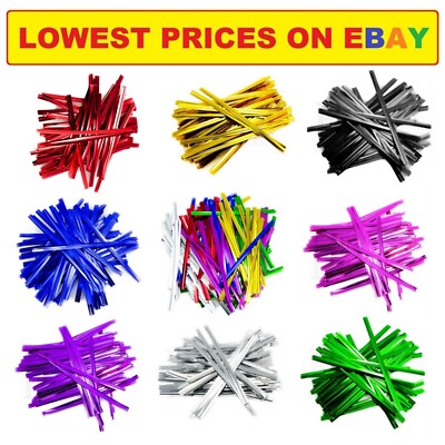 Metallic Twist Ties for Sandwich Food Candy Freezer Sweet Plastic Bags ...