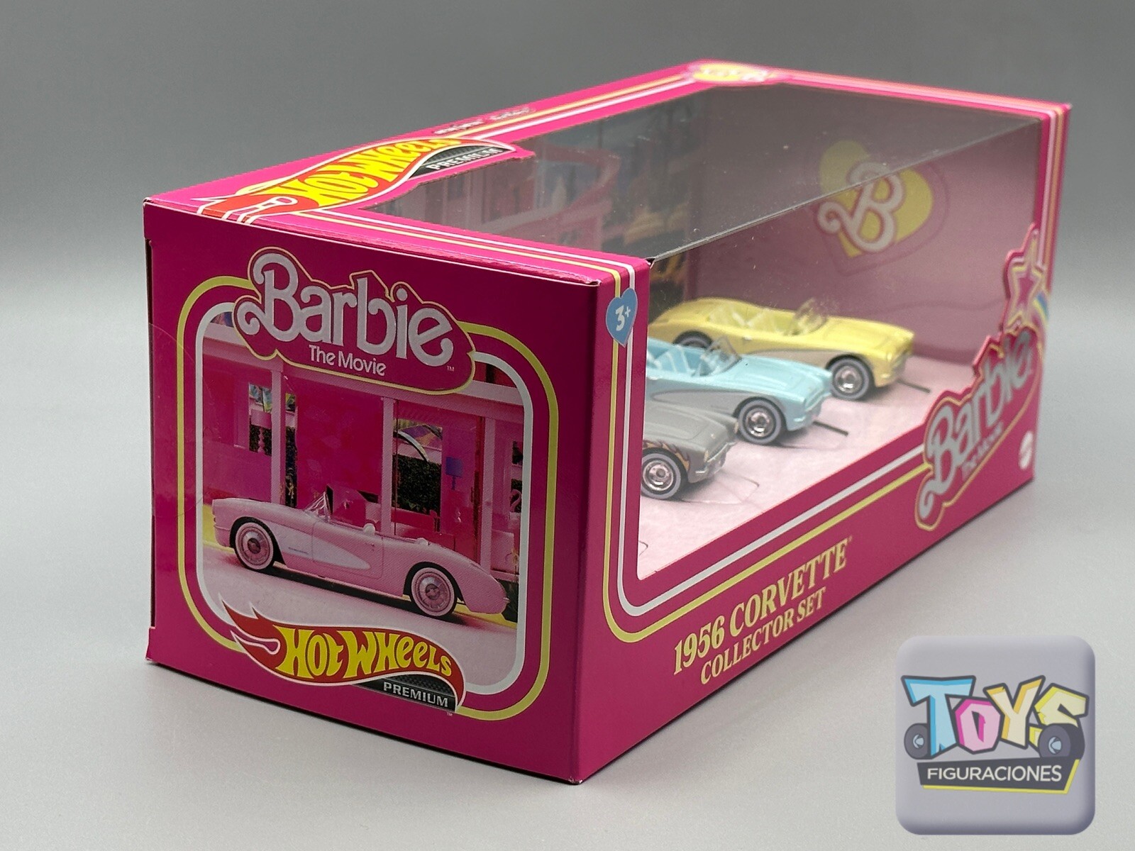 Hot Wheels Premium Barbie The Movie 1956 Corvette Collector Set HRL24 ...