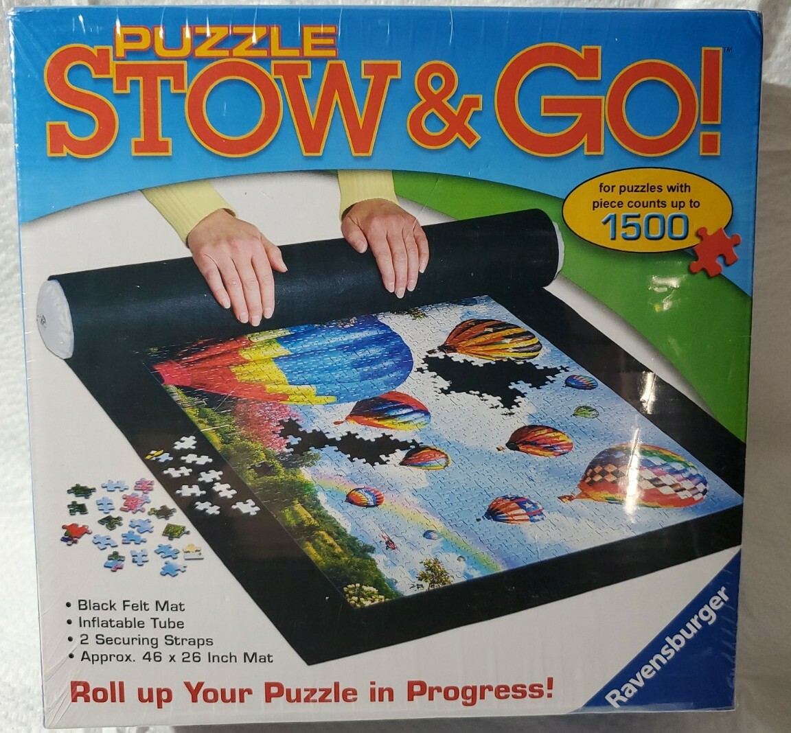 Ravensburger Stow & Go Puzzle Roll-Up & Storage System, 46" x 26”, Up ...