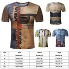 T-Shirt Mens Vintage Printed Short Sleeve Blouse Summer Casual Fitness ...