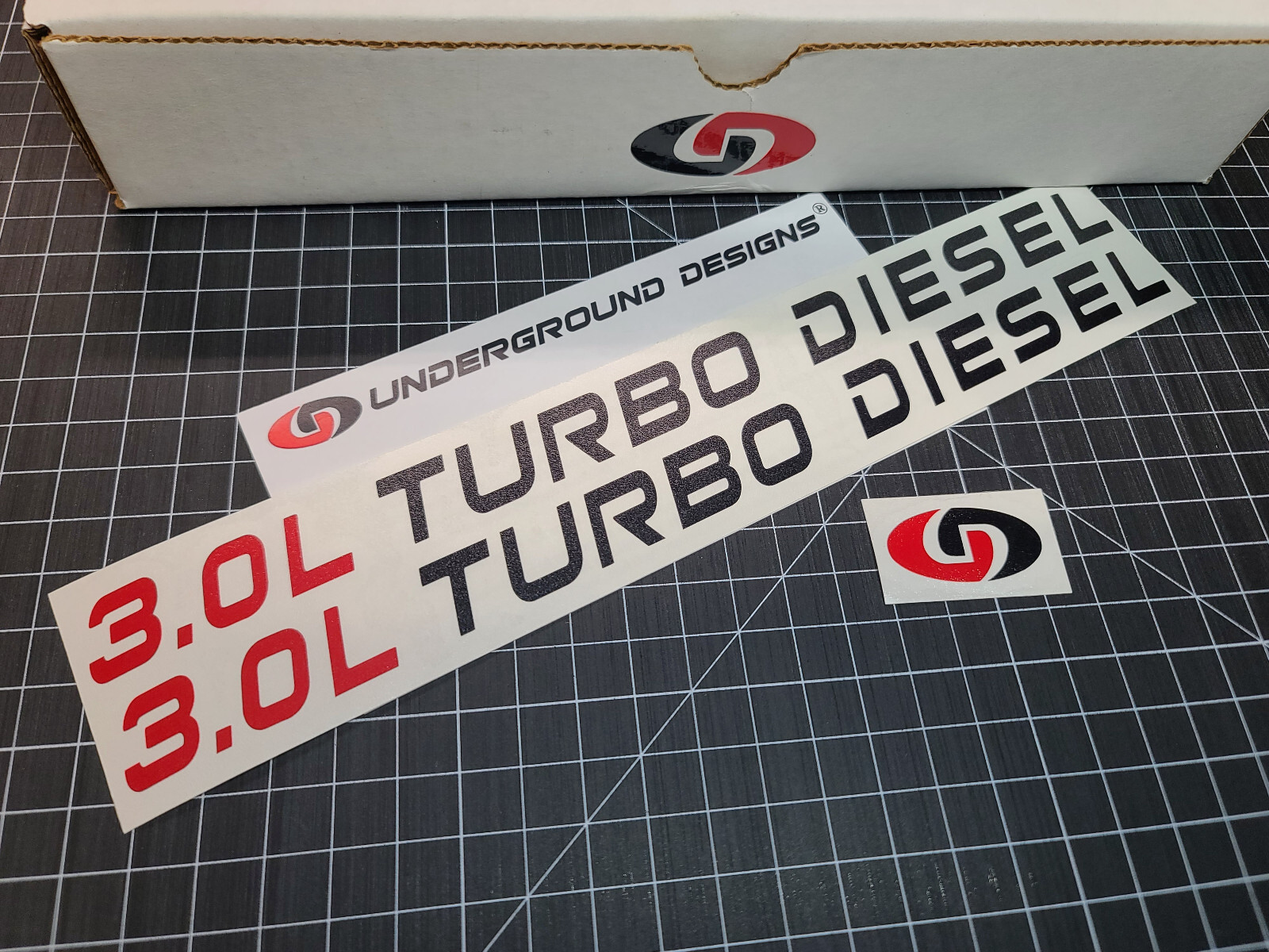 3.0L Turbo Diesel Decals (2pk) Duramax Truck Stickers 2019-2025 ...