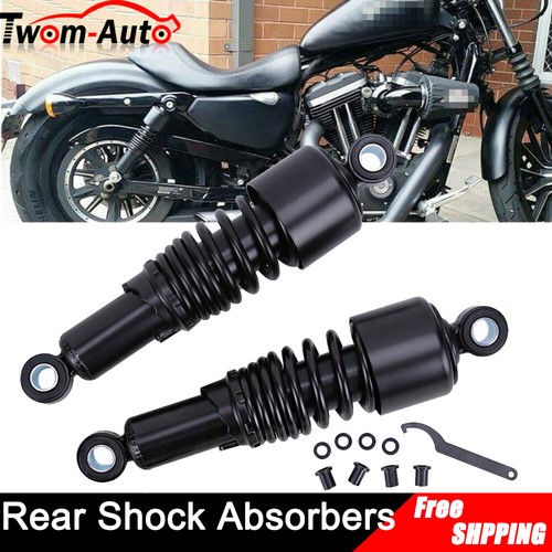 For Harley Street Glide Road Glide Touring 10.5" Rear Shocks Lowering ...