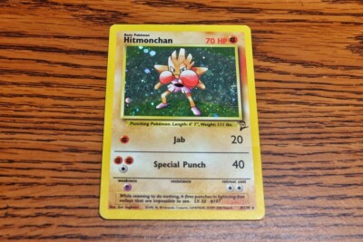 Pokémon TCG Hitmonchan Base Set 2 8/130 Holo Unlimited Holo Rare | eBay
