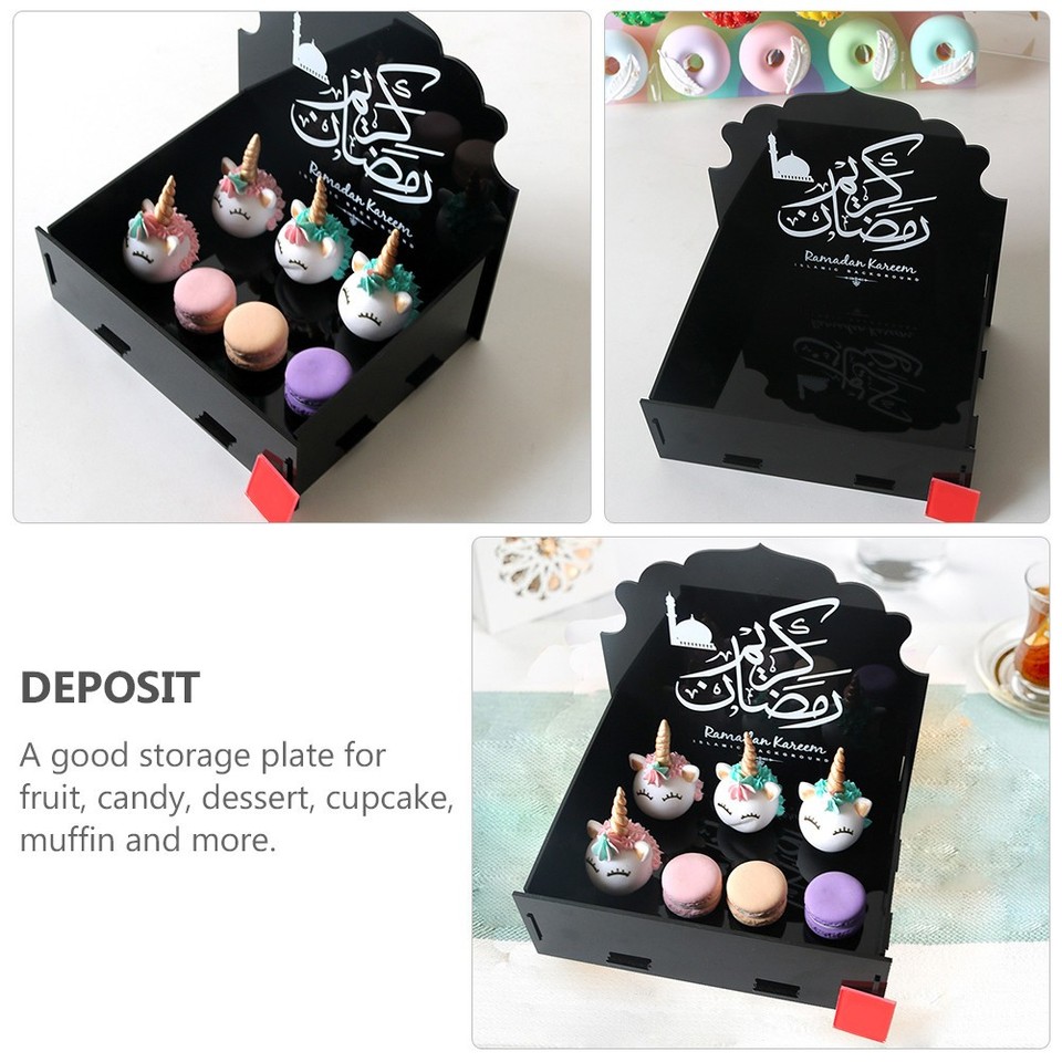 1pc Creative Lesser Bairam Dessert Plate Acrylic Candy Tray for Home ...