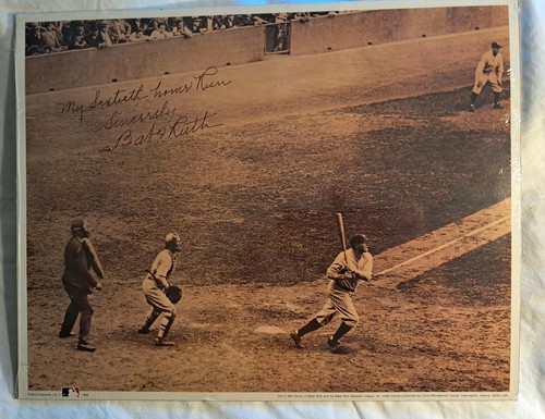 Babe Ruth Historic 60th Home Run September 30, 1927 Photo Autograph ...