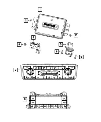 Genuine Mopar A/C And Heater Module 68630902AB | eBay